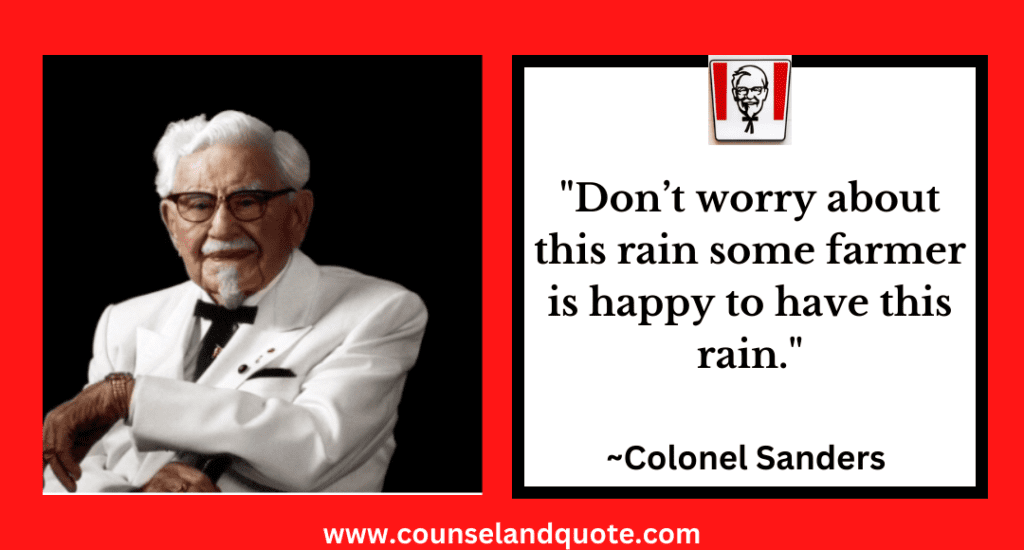 58 Best KFC Quotes| Colonel Sanders Quotes