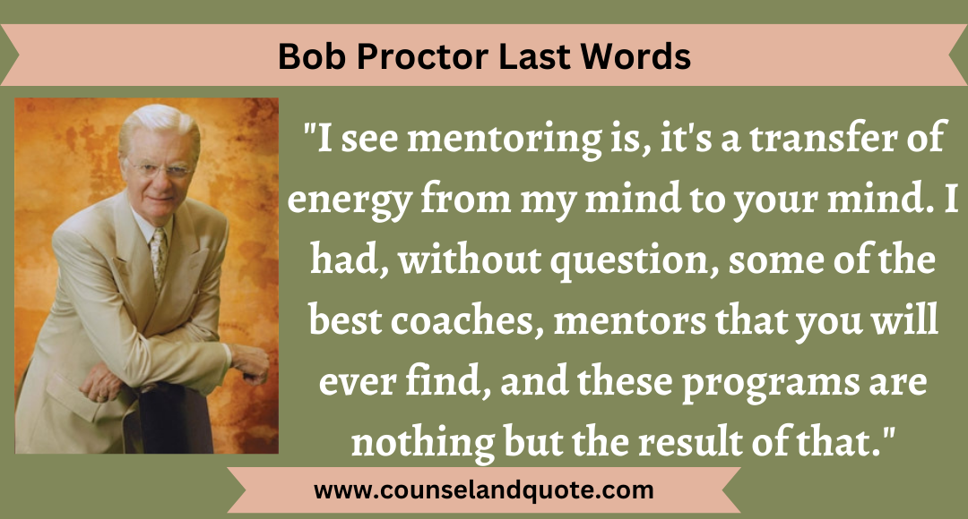 70 Best Bob Proctor Quotes Images, Wallpaper & Last Words