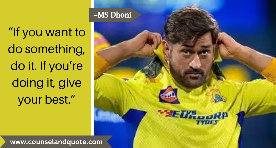 MS Dhoni Quotes|65 Best Inspirational Quotes & Wallpaper