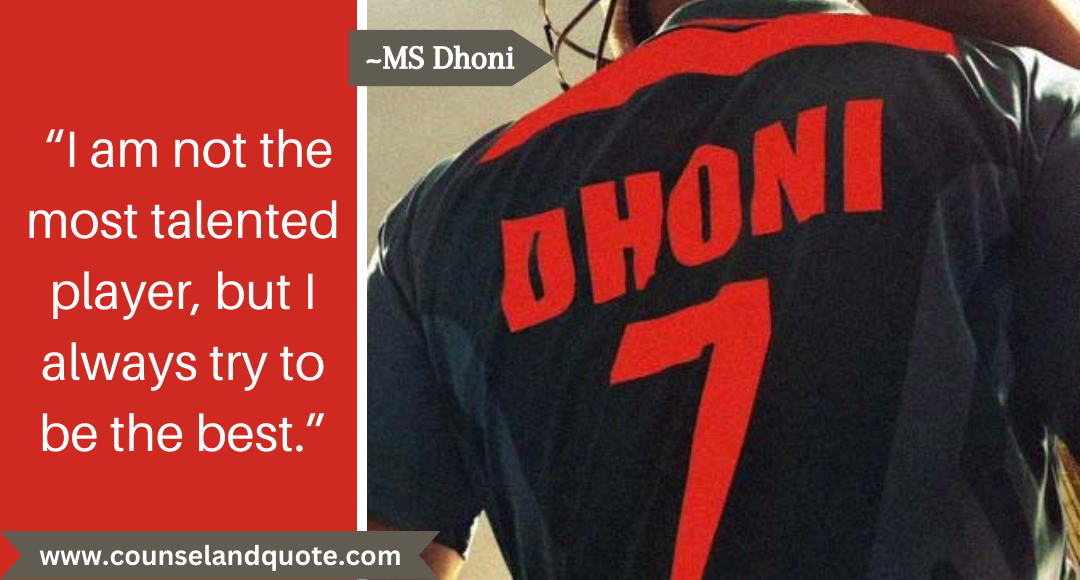 MS Dhoni Quotes|65 Best Inspirational Quotes & Wallpaper