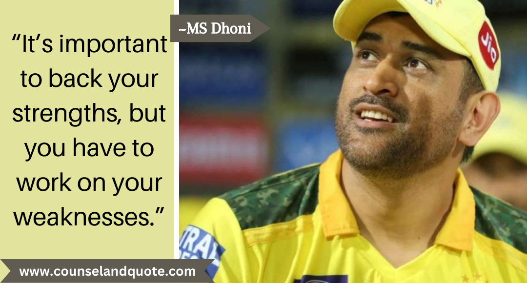 MS Dhoni Quotes|65 Best Inspirational Quotes & Wallpaper