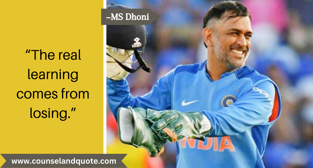 MS Dhoni Quotes|65 Best Inspirational Quotes & Wallpaper