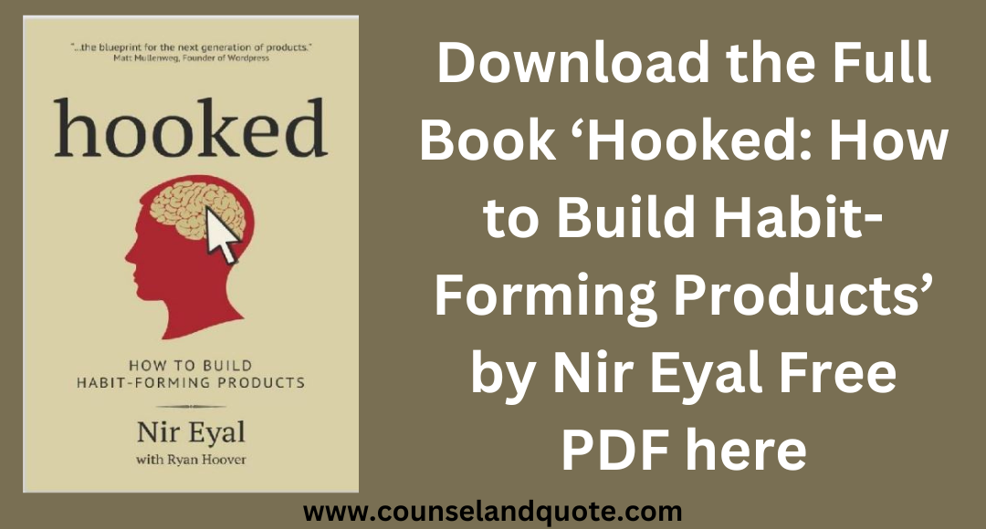 Hooked Model By Nir Eyal| Hooked Book Summary & Book PDF