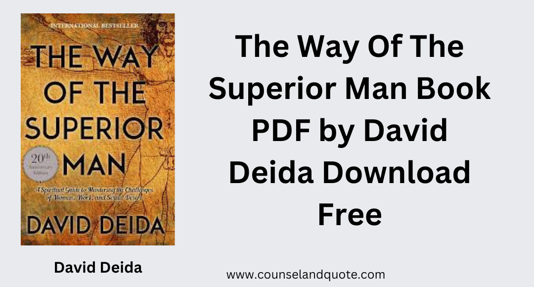 The Way Of The Superior Man By David Deida Book Summary & Free PDF